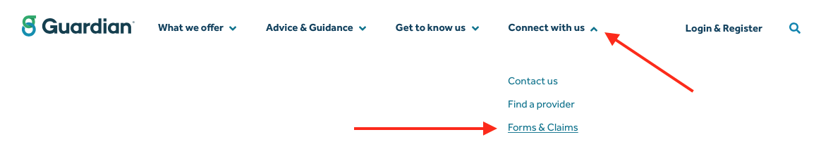 How do I find or submit forms on Guardian Anytime? – DCW Group